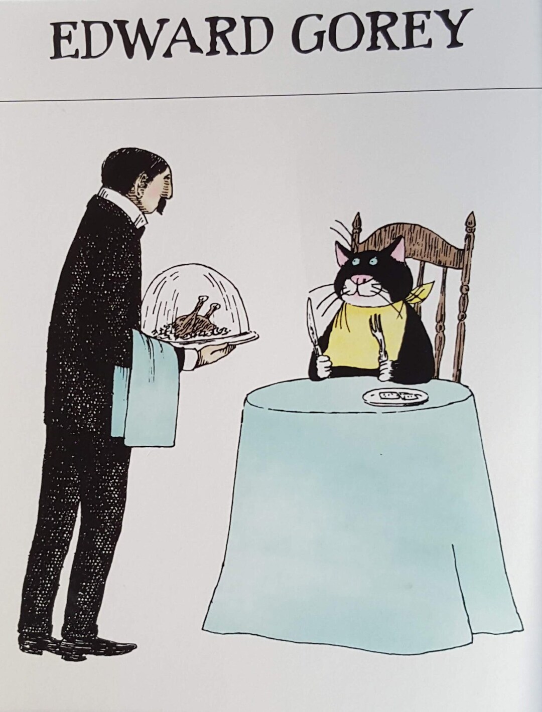 Edward Gorey GOTHIC Home Decor, Vintage Print "bustopher Jones ...