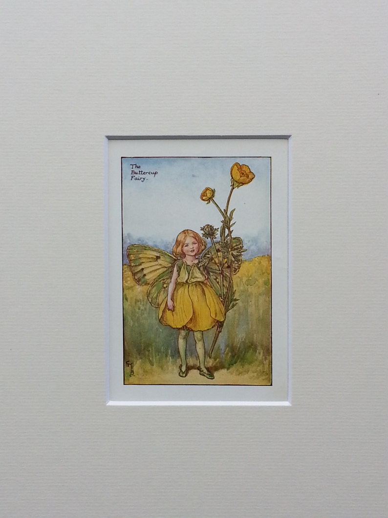 Flower Fairies Buttercup Summer Mounted Flower Fairy CICELY MARY BARKER ...