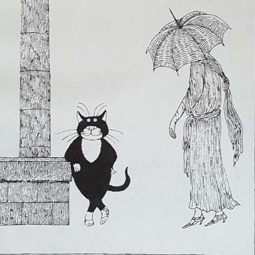 GOTHIC Home Decor Vintage GOREY CAT Print Bustopher Jones - Etsy