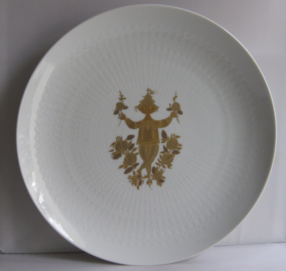 Rosenthal Studio Line Germany. Decor: Romance. LARGE Porcelain Plate ...