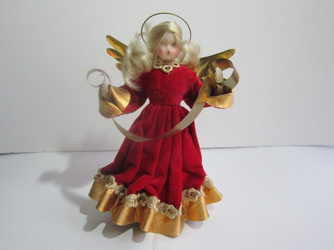 Original Pauline Leidel -spreen Angel. Old Wax Angel Christmas Angel ...