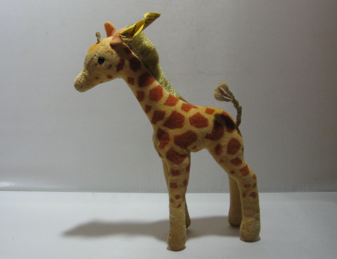 Original Steiff 0750/14. Plush Toy: Giraffe From Velvet Plush. - Etsy
