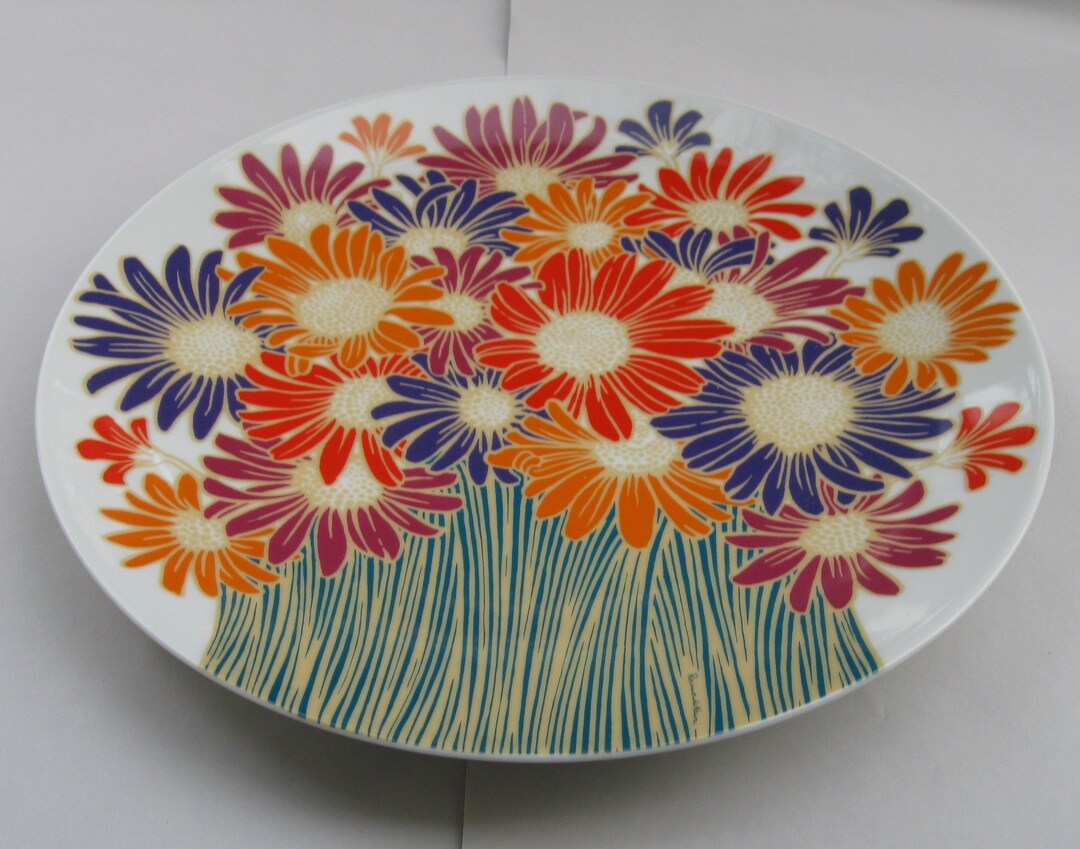 Rosenthal Germany Studio Line. Large Porcelain wall Plate golden ...