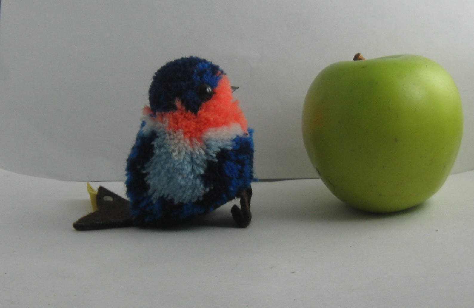Original STEIFF 7081/10. Age Old Large Wool Miniature BIRD Blue-red ...