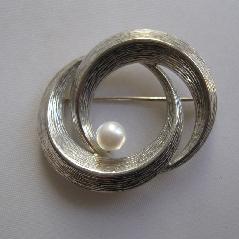 Small Silver Brooch - Etsy