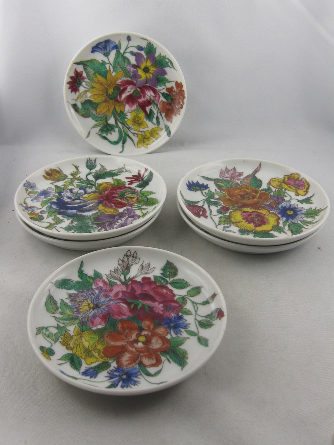 AK Kaiser W Germany: 6 Small Porcelain Plates / Confectionery Plates ...