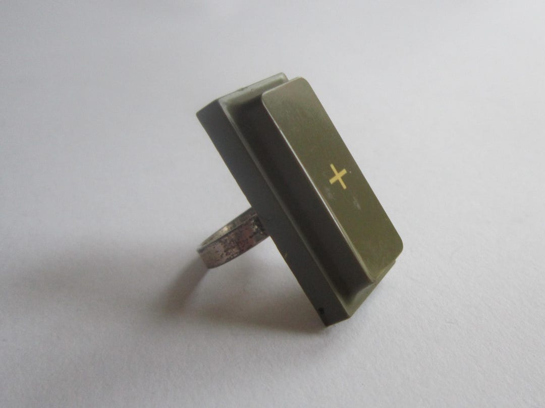 Keyboard Jewelry Ring. Unusual Ring Made From the Key of a Typewriter ...