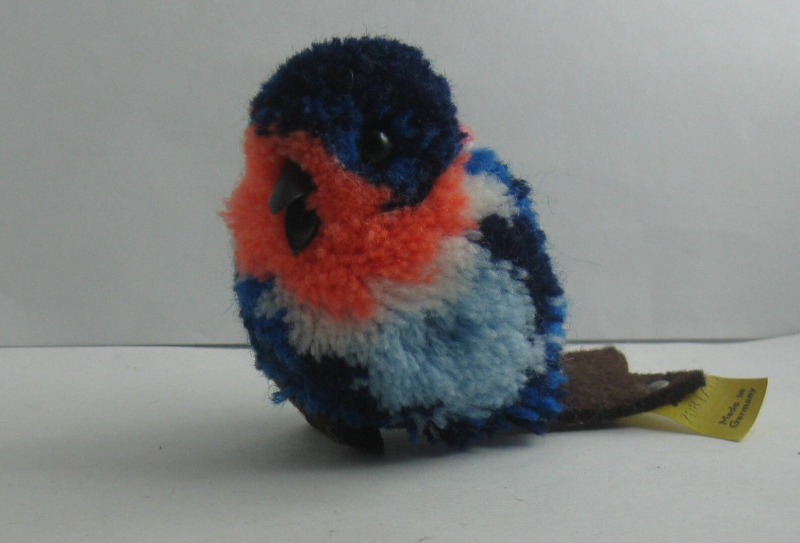 Original STEIFF 7081/10. Age Old Large Wool Miniature BIRD Blue-red ...