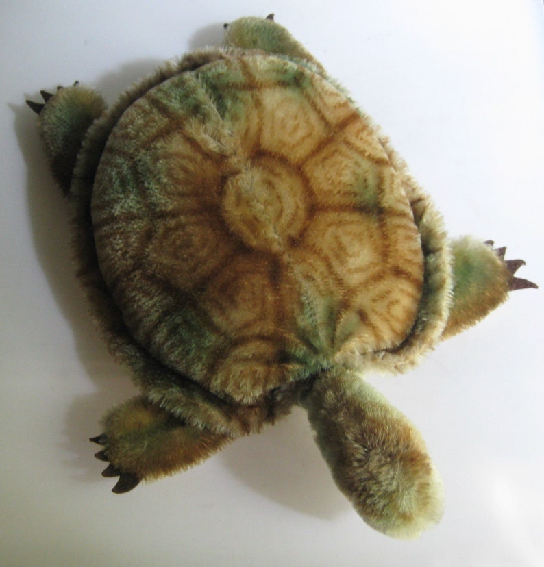 Original STEIFF. Large Stuffed Toy / Plush Toy Animal Turtle SLO. 22 Cm ...