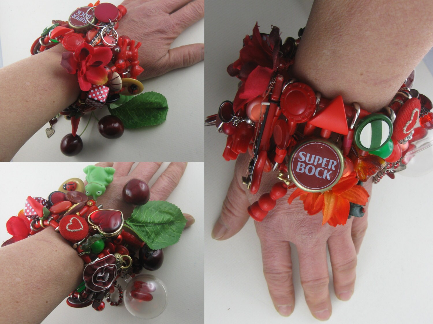 Super Bock: MAGNIFICENT Piece Button Bracelet vintage Buttons - Etsy