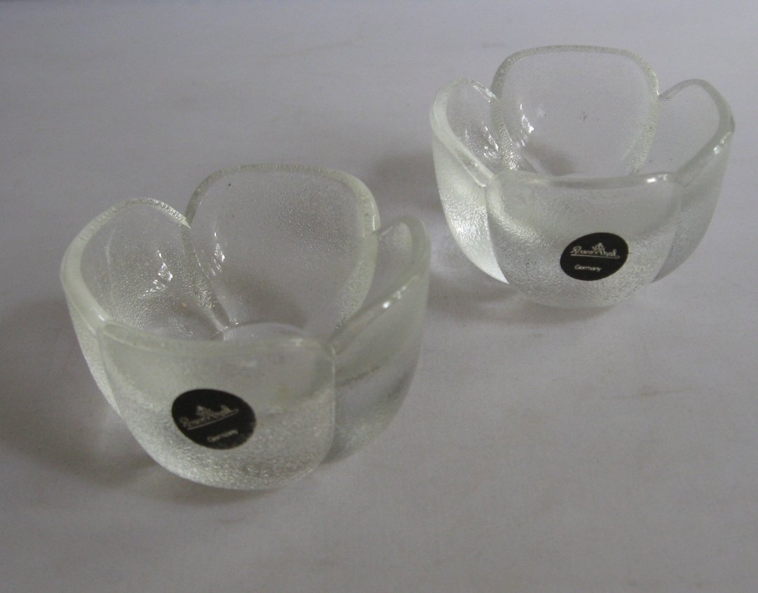 ROSENTHAL Germany Studio Line. Form Without a Name. 2 Small GLASS ...