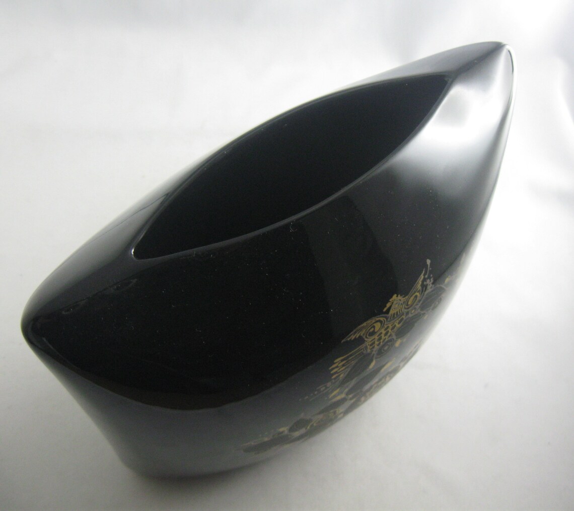 ROSENTHAL Germany. Porcelaine Noire. Large Porcelain Vase SEMIRAMIS ...
