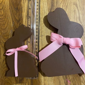 Chocolate Bunny, Easter Bunny, Easter Wood Decor, Easter Tier Tray ...