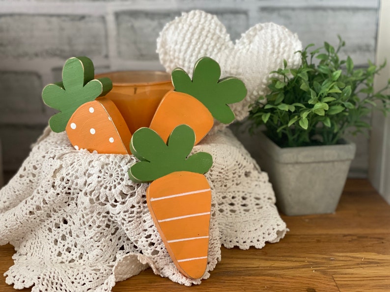 Carrots, Carrot Tier Tray, Wood Carrot, Rustic Carrot, Easter Wood ...