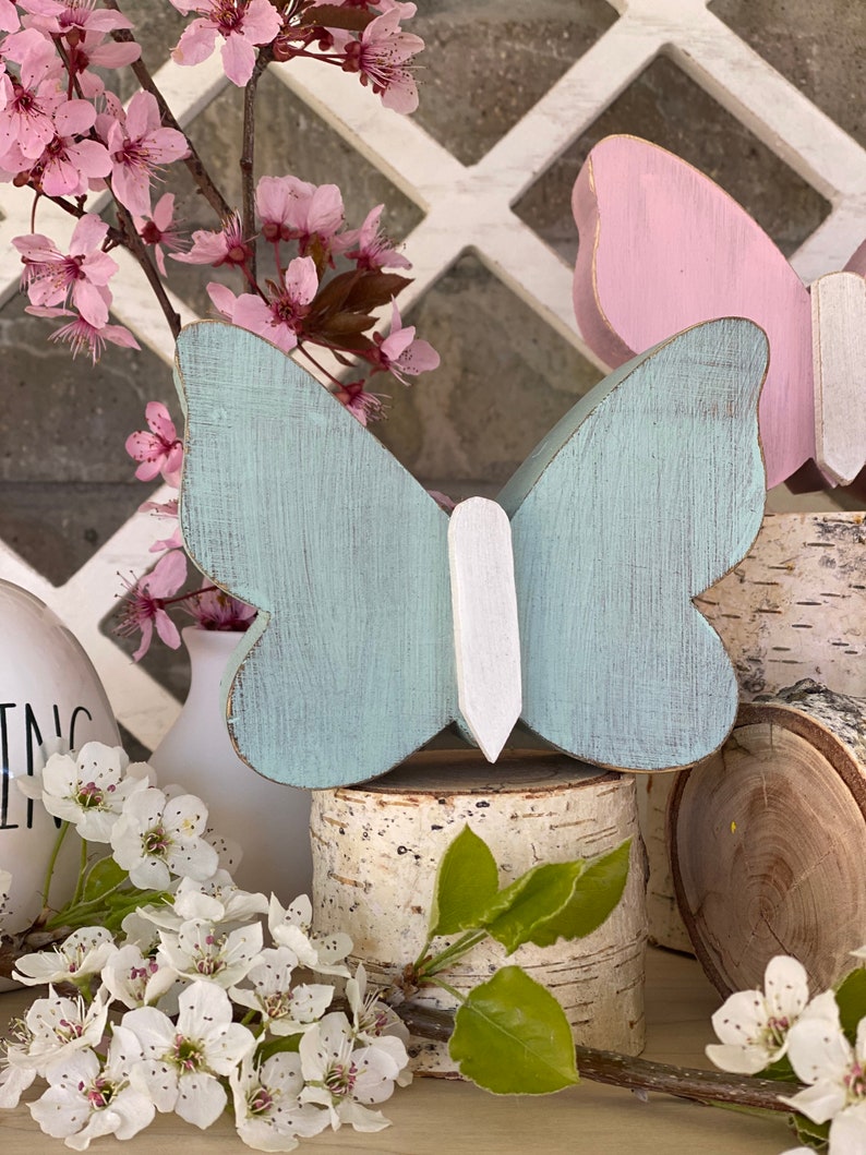 Rustic Chunky Butterfly Wood Butterfly Rustic Wood - Etsy