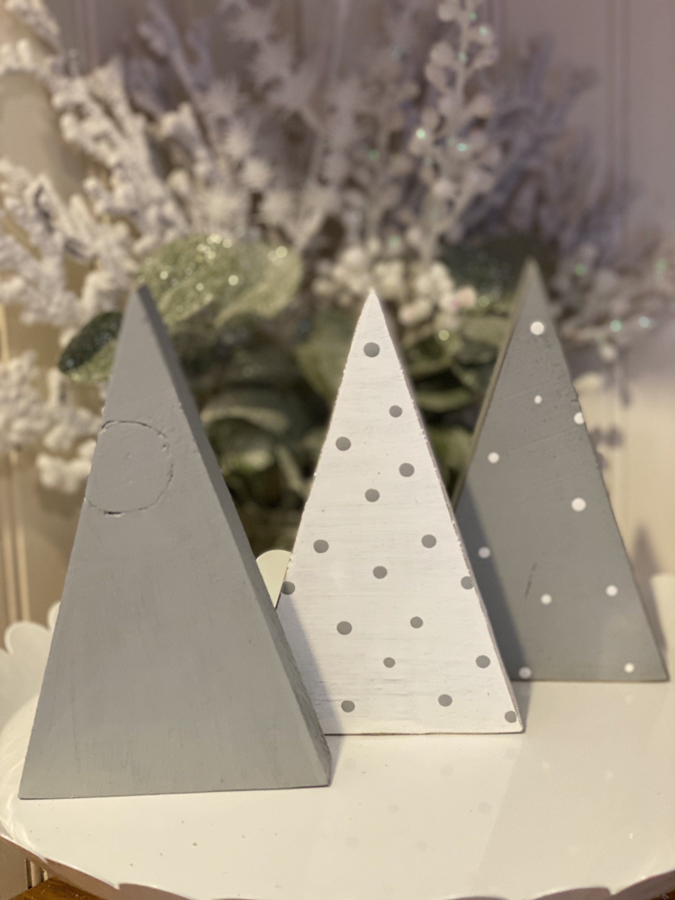 Rustic Tree Winter Tree Triangle Tree Wooden Triangle | Etsy