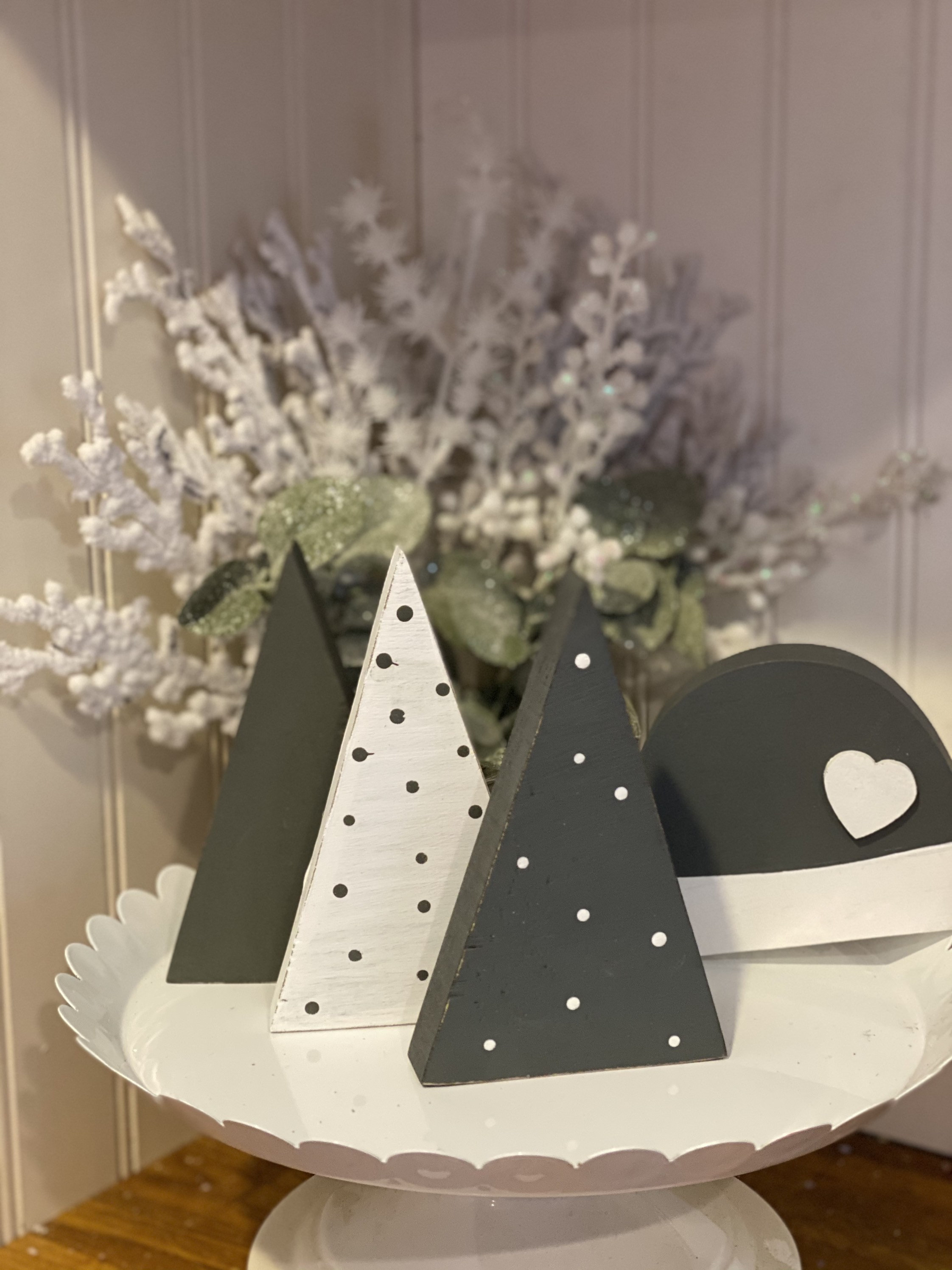 Rustic Tree Winter Tree Triangle Tree Wooden Triangle | Etsy