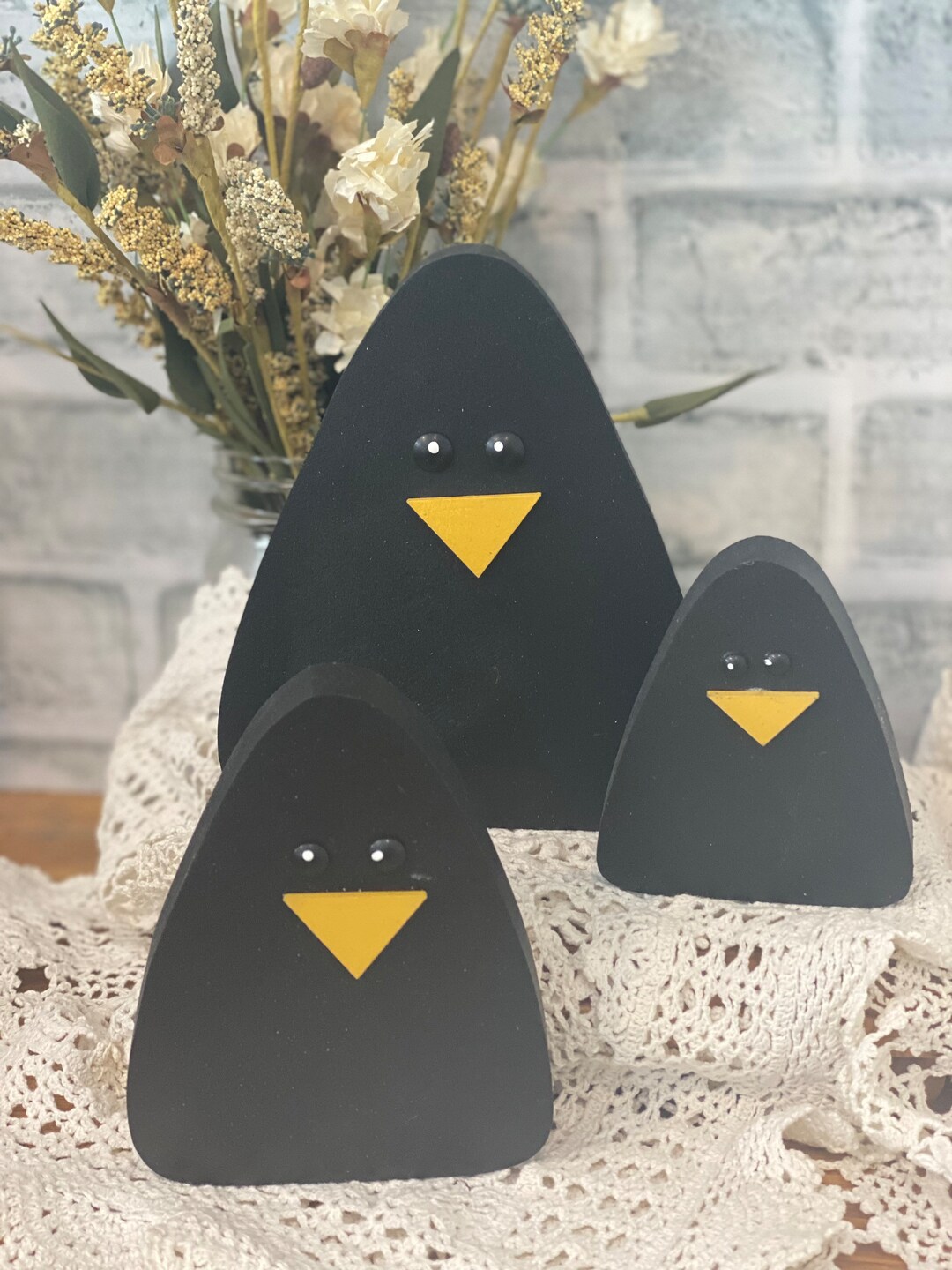 Wood Crows, Fall Decor, Black Crows, Rustic Decor, Wood Decor, Rustic ...