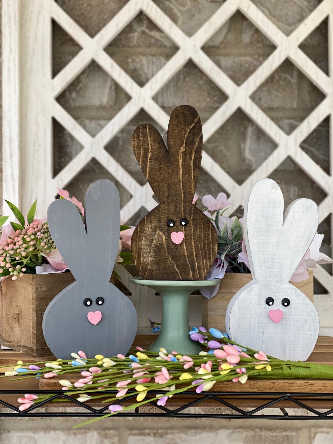 Rustic Bunny Head, Rustic Bunny, Wood Bunny, Wood Rabbit, Rustic Easter ...