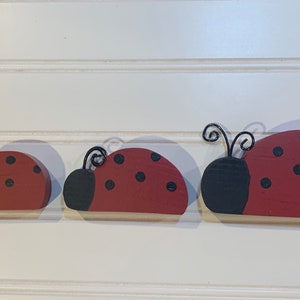 Ladybug Decor, Wood Lady Bug, Ladybugs, Spring Decor, Summer Decor ...