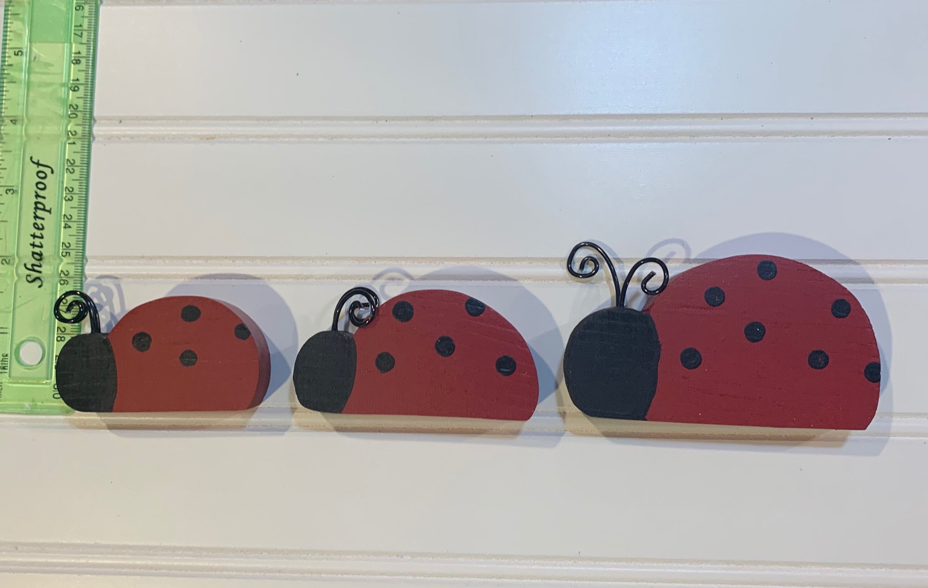Ladybug decor wood lady bug Ladybugs Spring decor Summer | Etsy