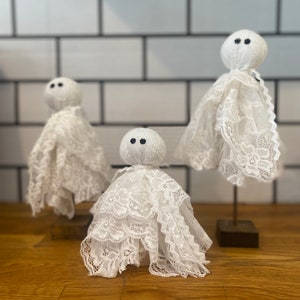 Lace Ghost, Ghosts, Standing Ghost, Bowl Filler, Halloween Decor ...