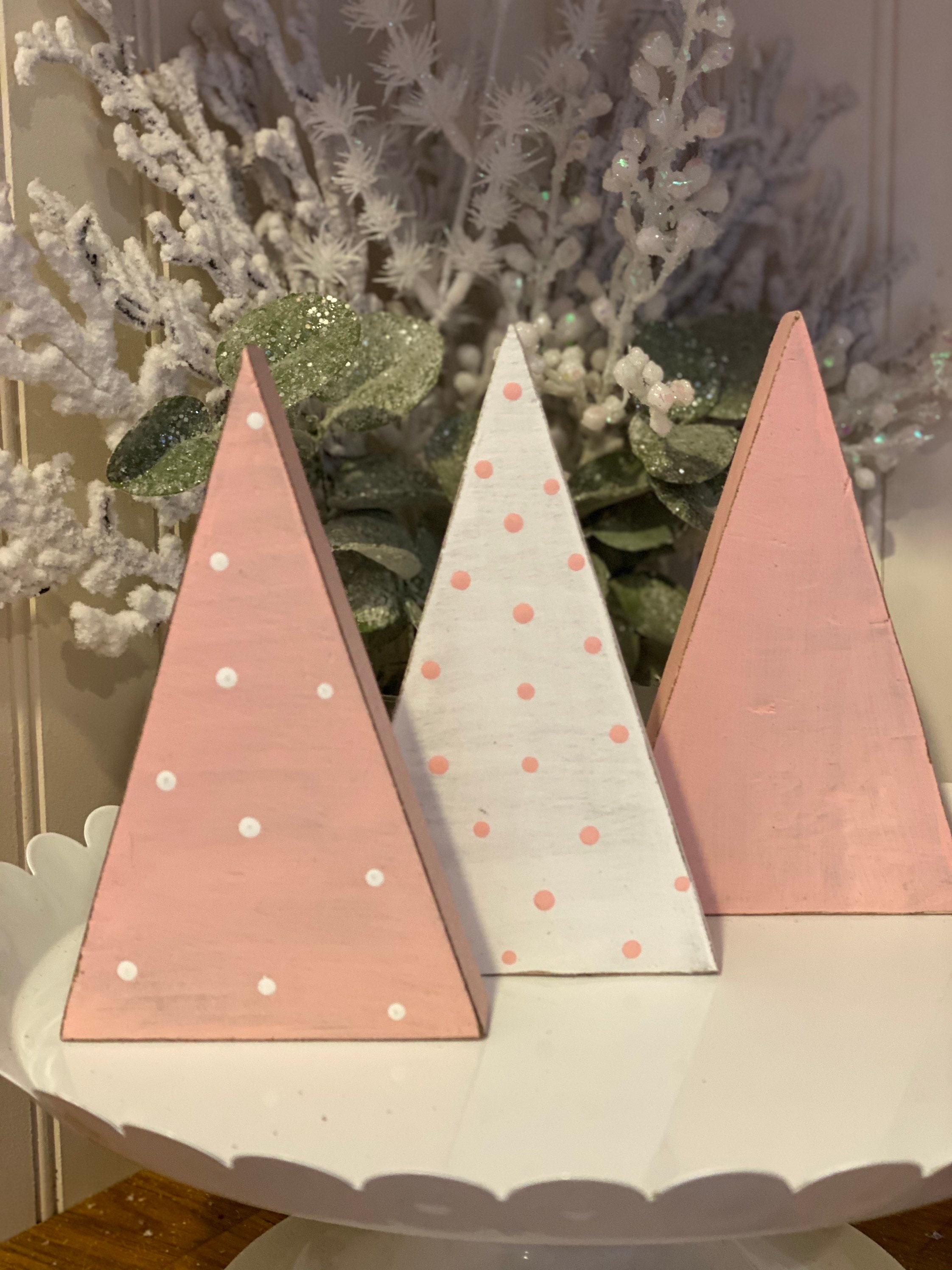 Rustic Tree Winter Tree Triangle Tree Wooden Triangle | Etsy