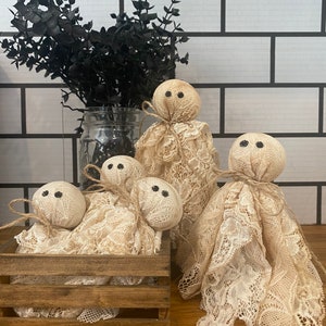 Lace Ghost, Ghosts, Standing Ghost, Bowl Filler, Halloween Decor ...