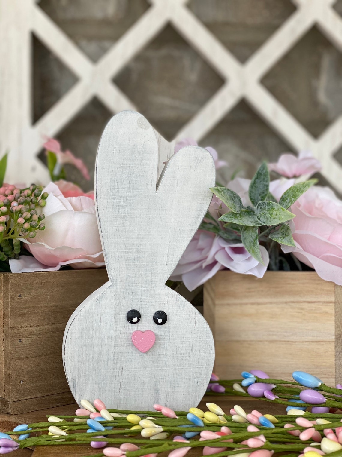 Rustic bunny head rustic bunny Wood bunny Wood rabbit | Etsy