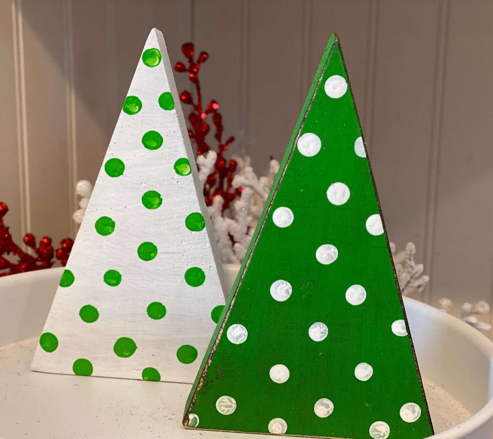 Rustic Skinny Christmas Tree, Triangle Wooden Christmas Trees ...