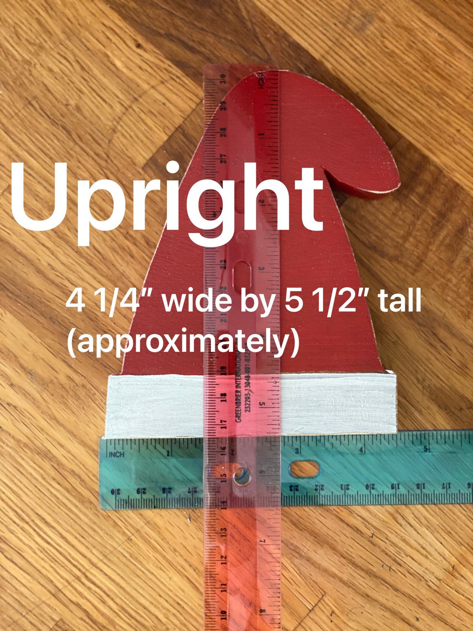 Rustic Skinny Santa Hat Wood Santa Hat Christmas Wood Decor | Etsy