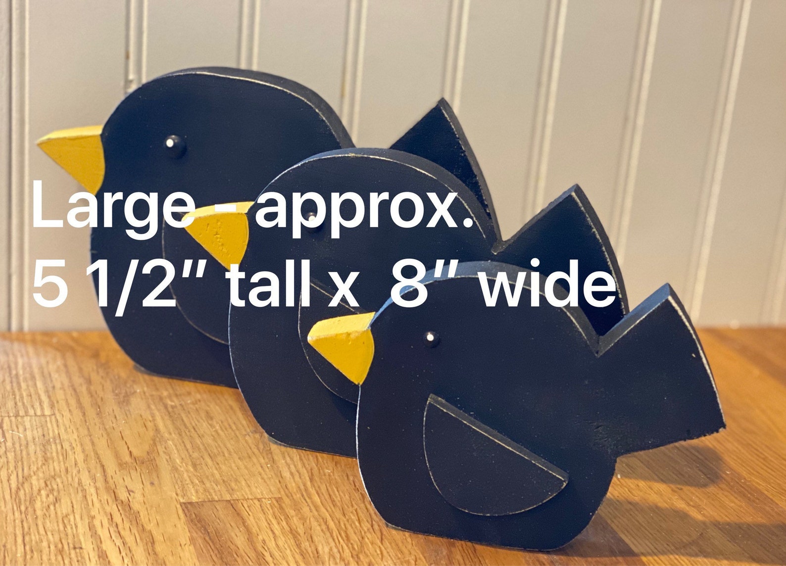 Rustic Wood Crows Fall Wood Decor Black Crows Rustic Decor - Etsy