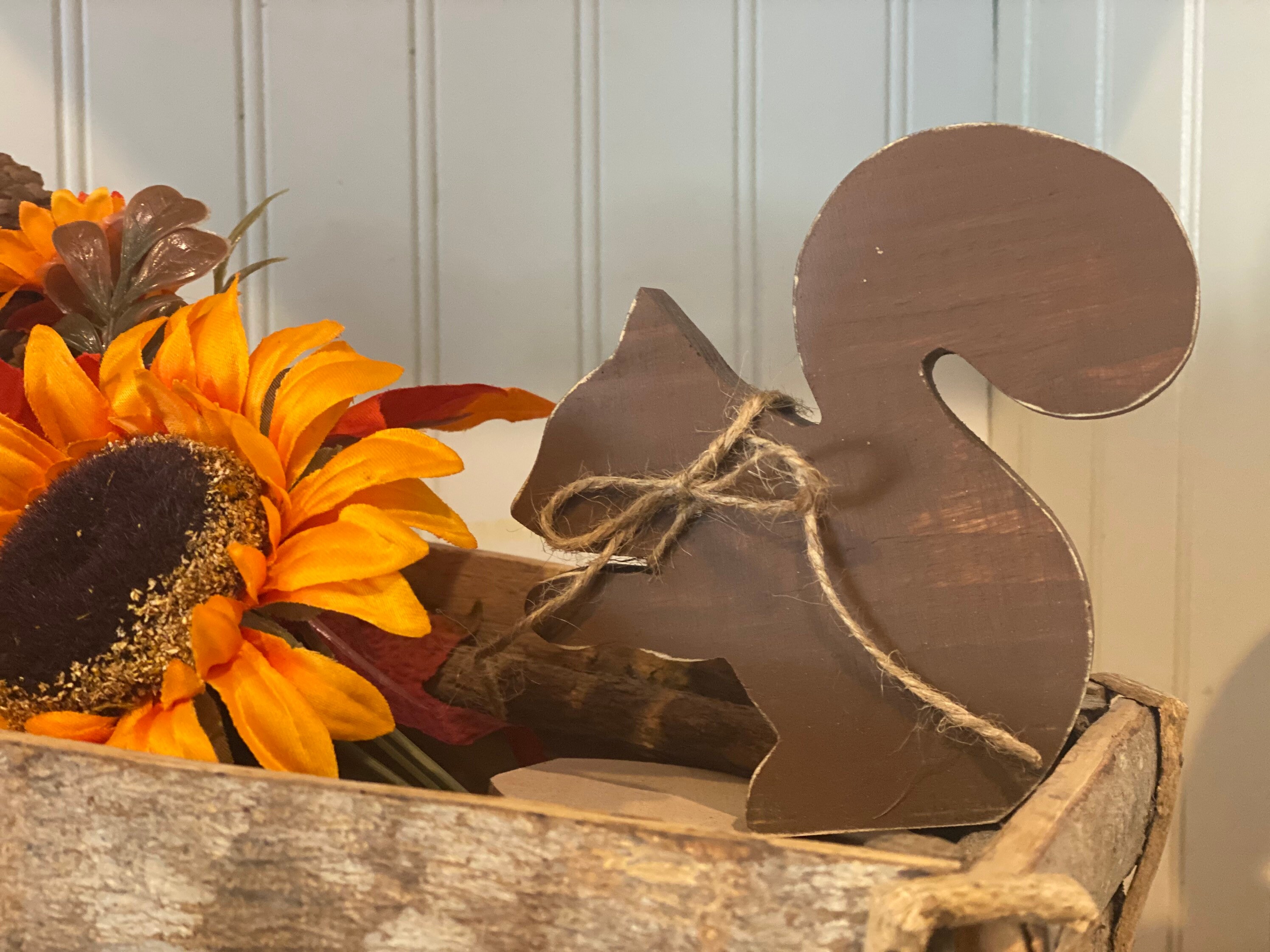 Squirrel, Rustic Wood Squirrel, Autumn, Fall, Harvest, Wood Decor ...