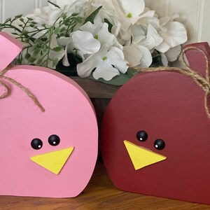 Whimsical Valentine Bird, Wooden Bird, Valentine Decor, Valentines Day ...