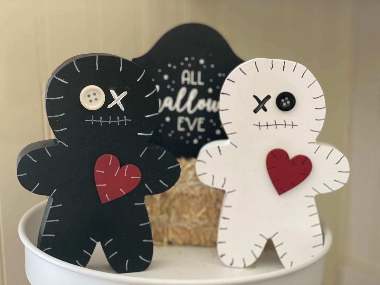 Voodoo Doll, Voodoo, Halloween Wood Decor, Halloween Tier Tray Decor ...