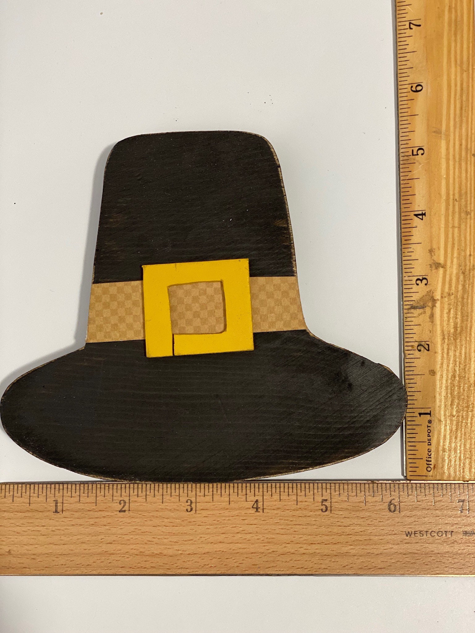 Rustic Pilgrim Hat, Wood Thanksgiving Decor, Wood Pilgrim Hat ...