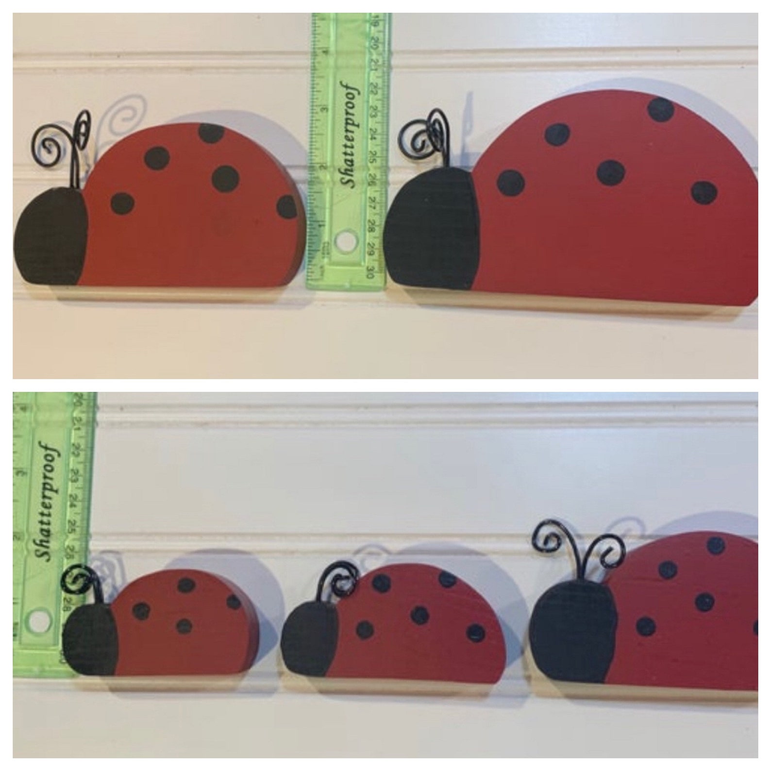 Pink Ladybug Decor, Wood Lady Bug, Pink, Ladybugs, Spring Decor, Summer ...