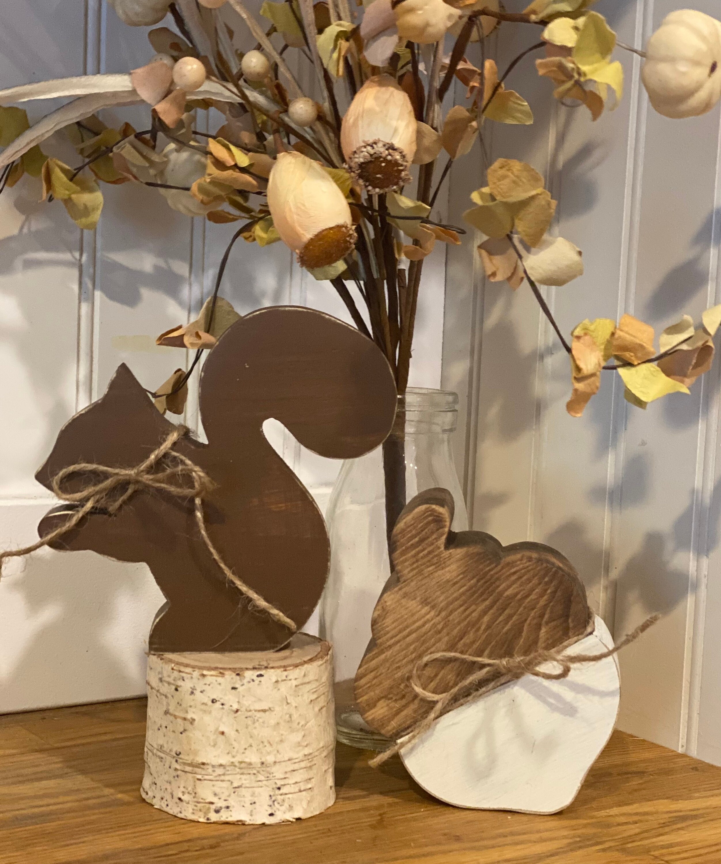 Squirrel, Rustic Wood Squirrel, Autumn, Fall, Harvest, Wood Decor ...