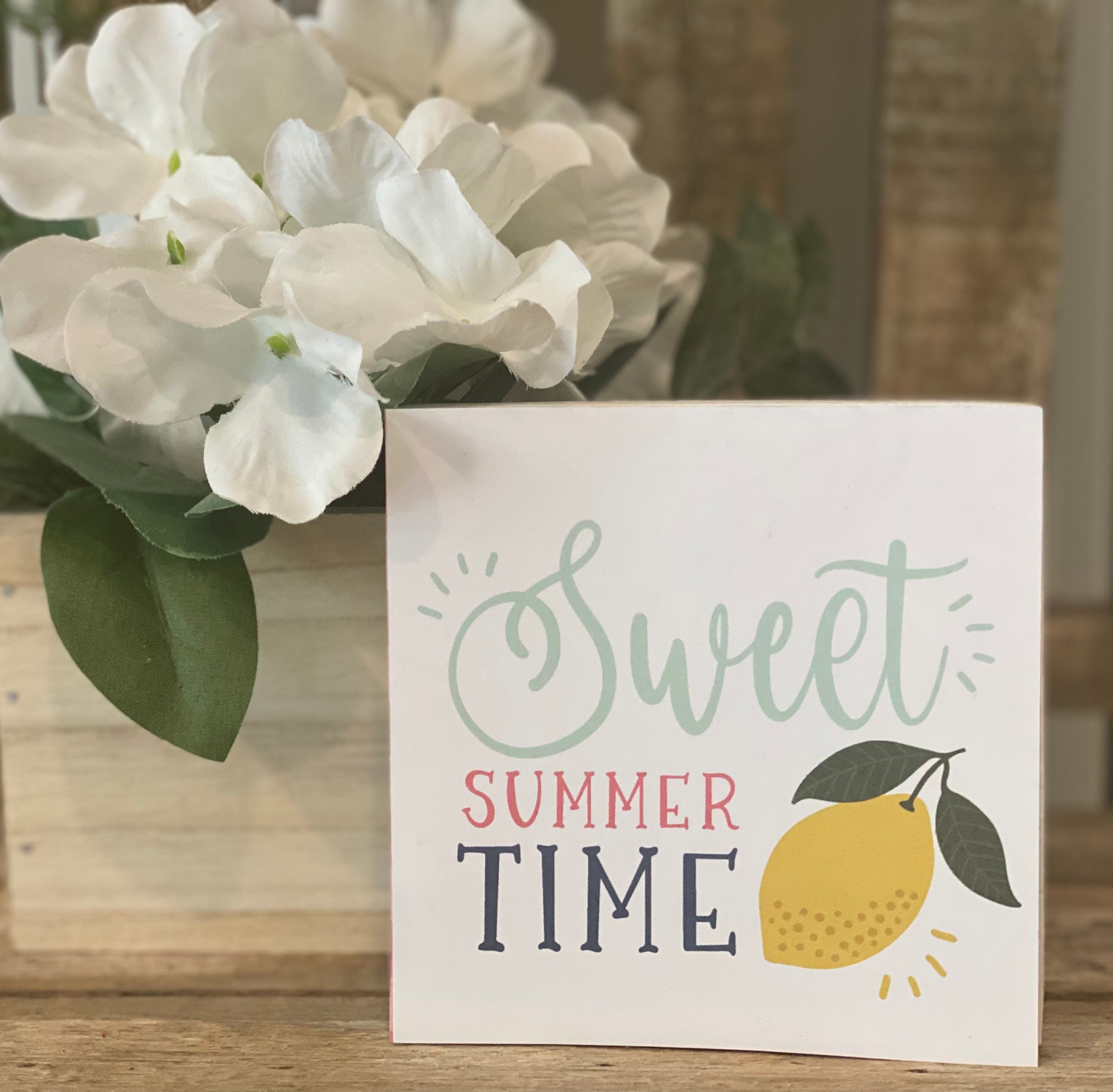 Fun Summer wood sign mini sign summer decor hello summer | Etsy