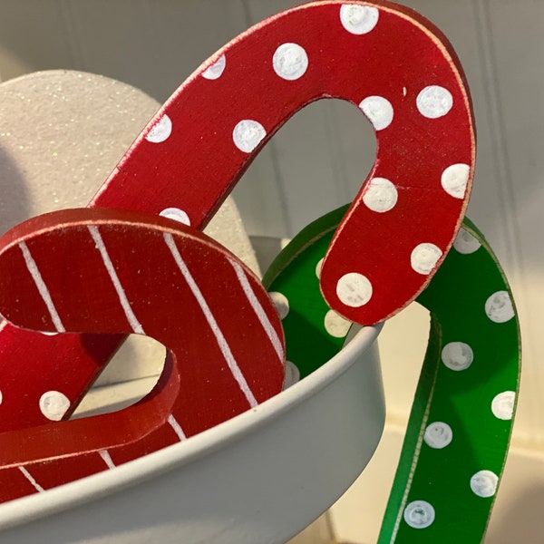 Wooden Candy Cane - Etsy