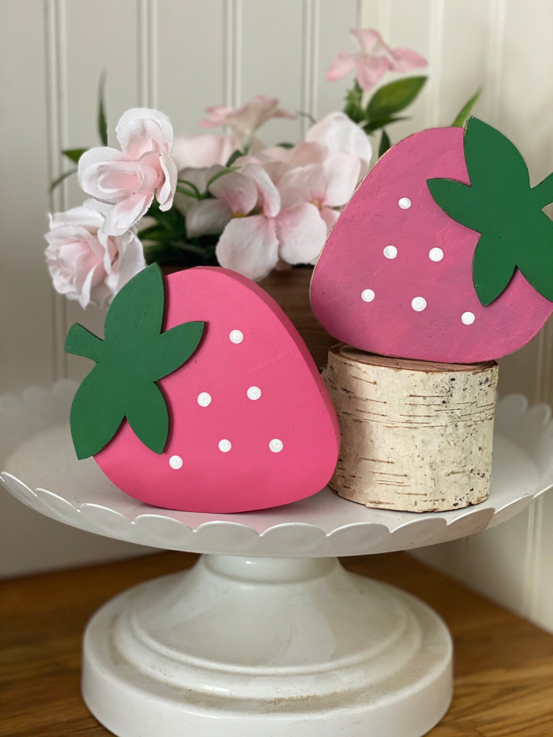 Strawberry strawberry tier tray Wood strawberry Rustic | Etsy