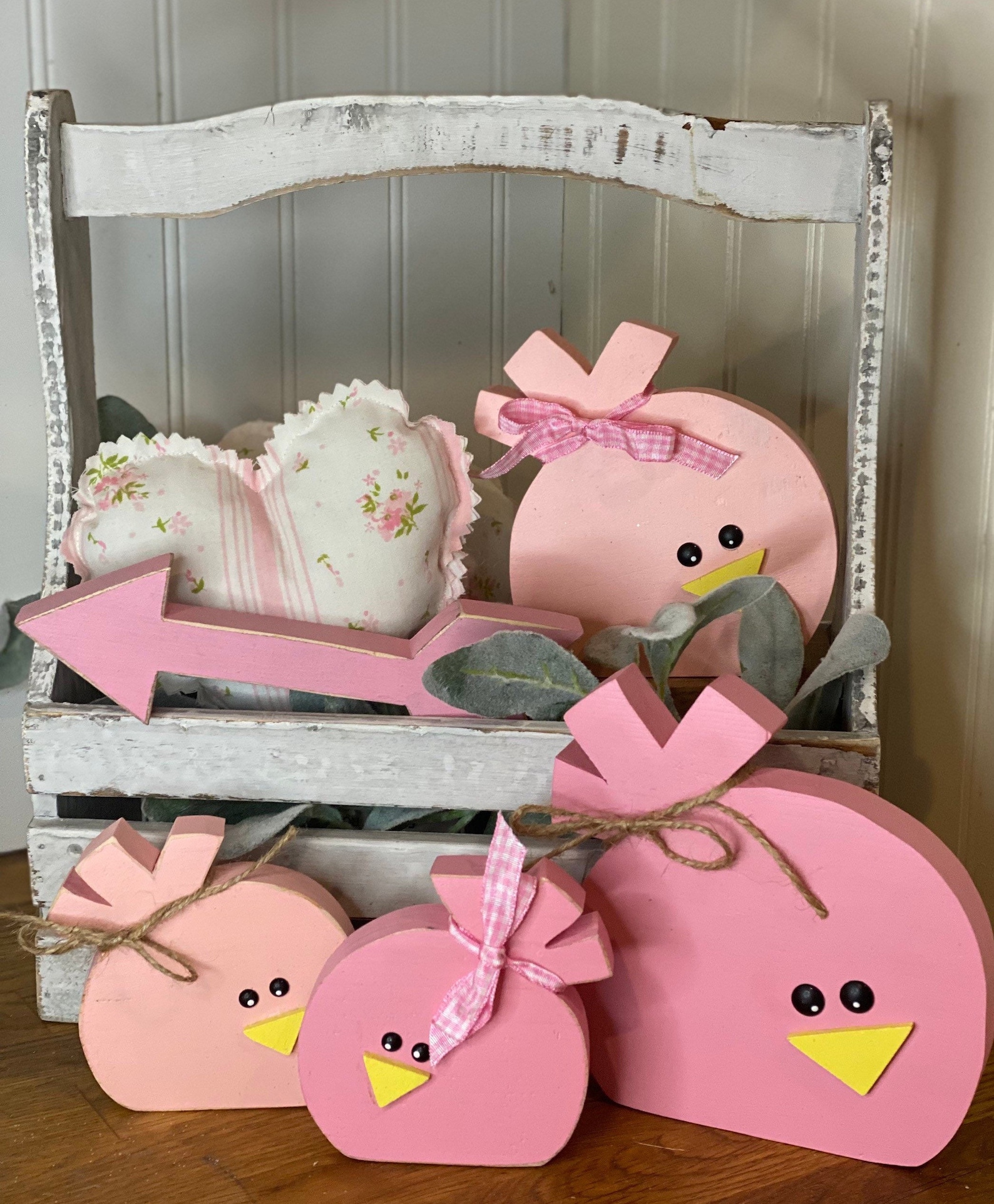 Whimsical Valentine Bird Wooden Bird Valentine Decor - Etsy