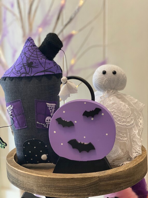 Crystal Ball Halloween Bats Halloween Decor Halloween Tier | Etsy
