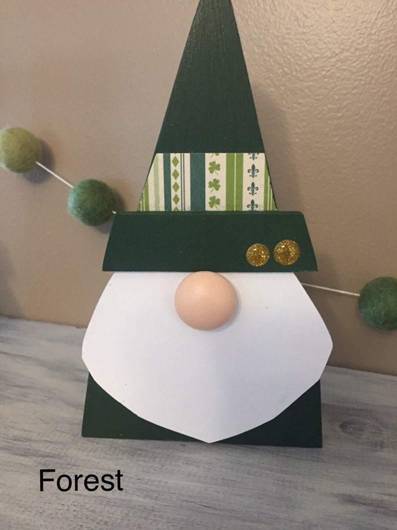 Wood Gnome St Patricks Gnome St Patty's Day Decor - Etsy
