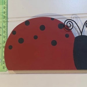 Purple Ladybug, Wood Lady Bug, Purple Ladybugs, Spring Decor, Summer ...