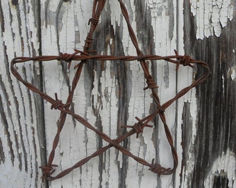 Barbed Wire Star | Etsy