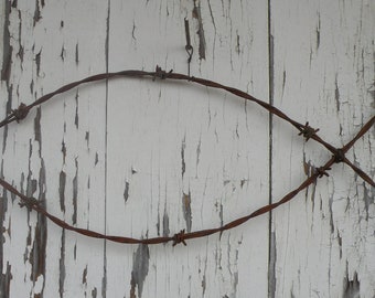 Barbed wire art | Etsy