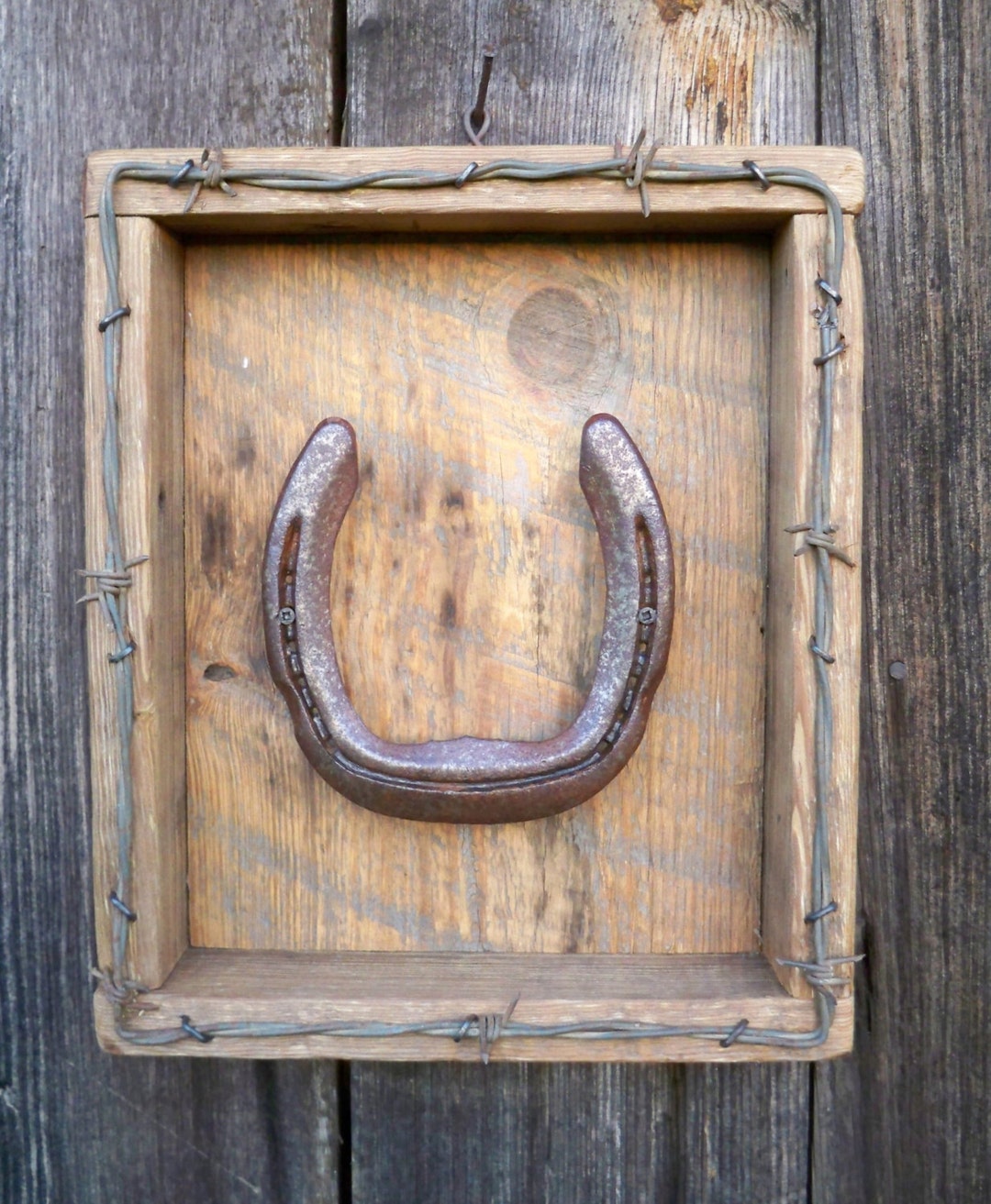 Horse Shoe Shadow Box Wall Decor - Etsy