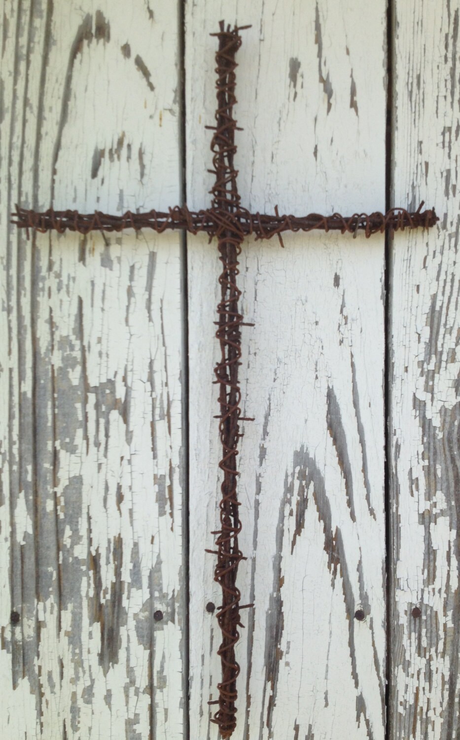 Barbed Wire Cross - Etsy