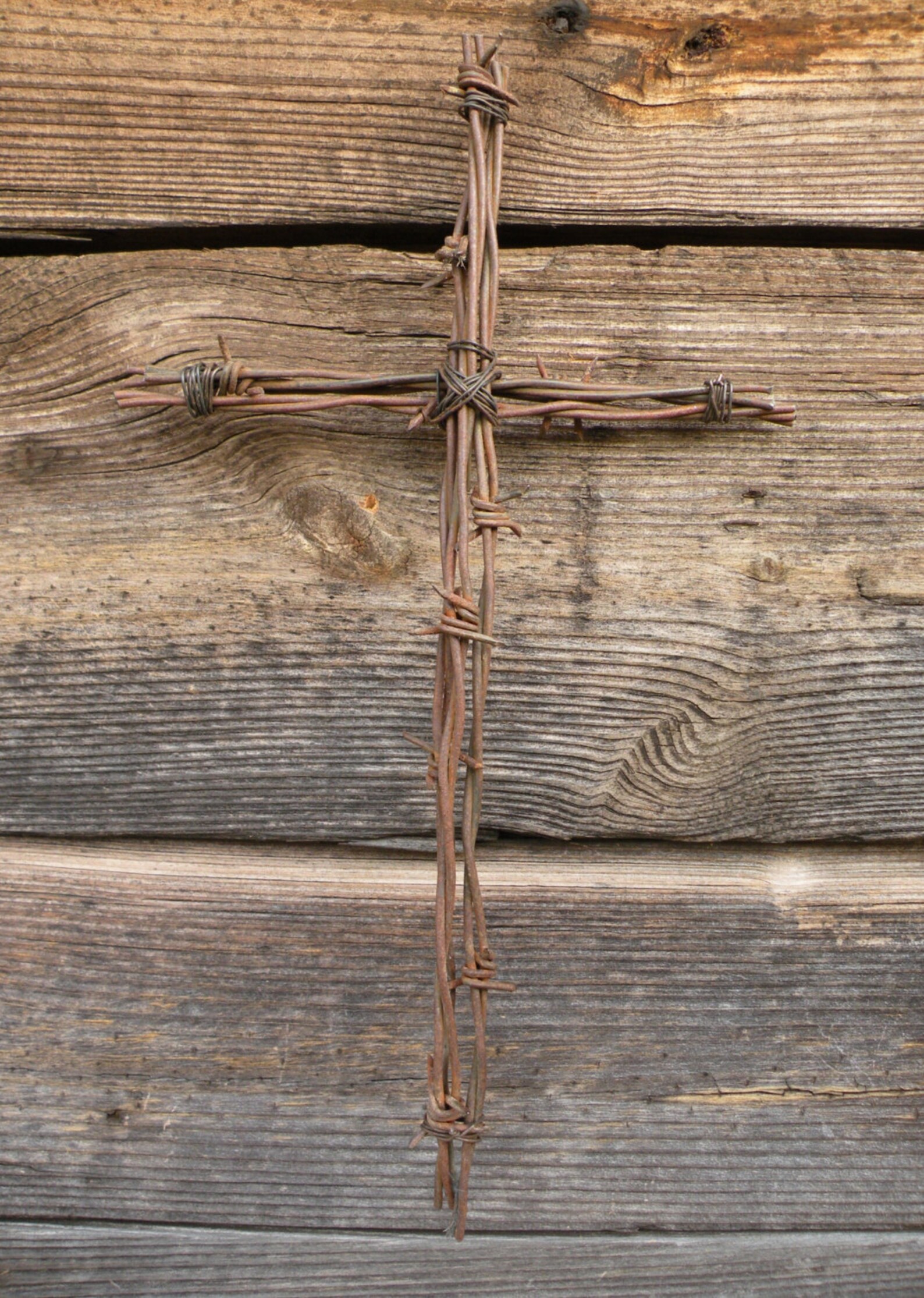 Barbed Wire Cross - Etsy
